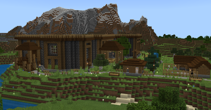 Spa (+village) showcase Minecraft Map