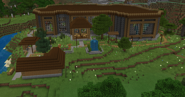 Spa (+village) showcase Minecraft Map