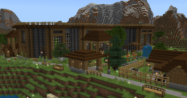 Spa (+village) showcase Minecraft Map