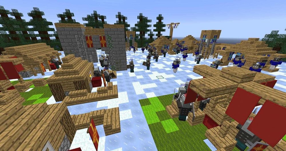 AOE2 - real time strategy game - can play with AI or player Minecraft Map