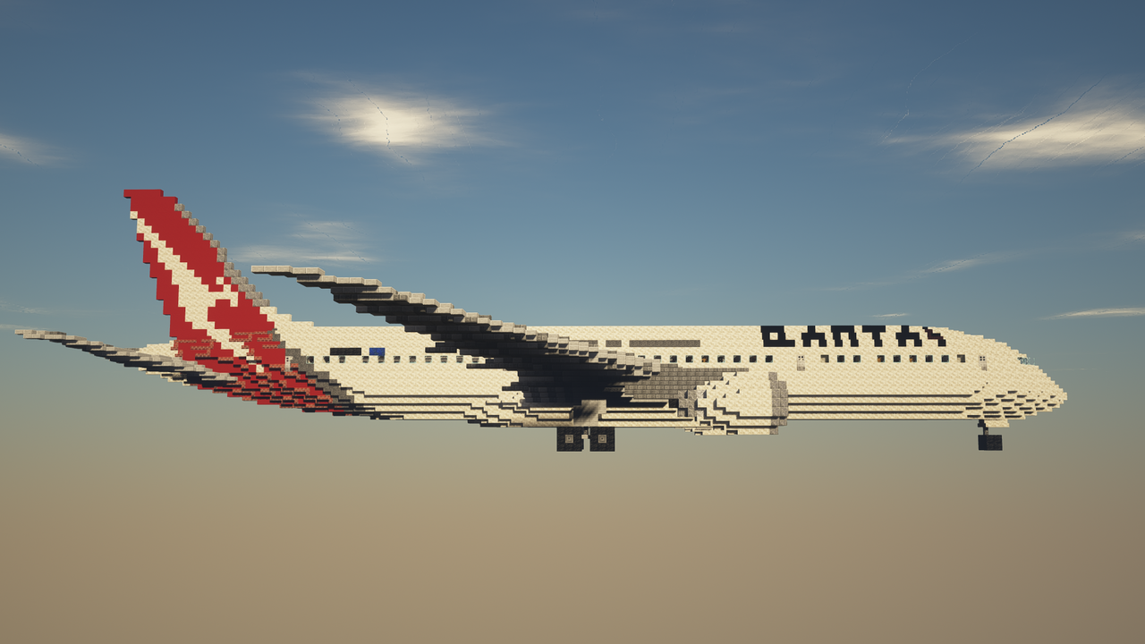 F'n'A Gaming Boeing 787-9 Qantas Minecraft Map