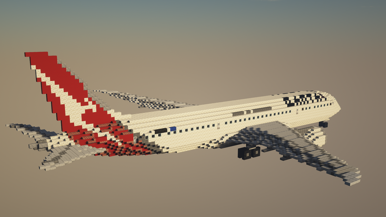 F'n'A Gaming Boeing 787-9 Qantas Minecraft Map