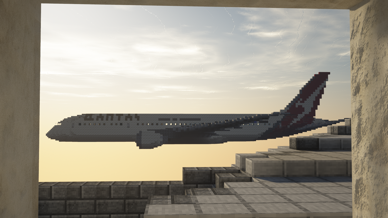 F'n'A Gaming Boeing 787-9 Qantas Minecraft Map