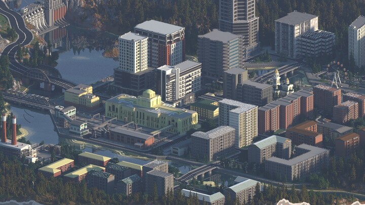 Mine-Z map, survival in Russia Minecraft Map