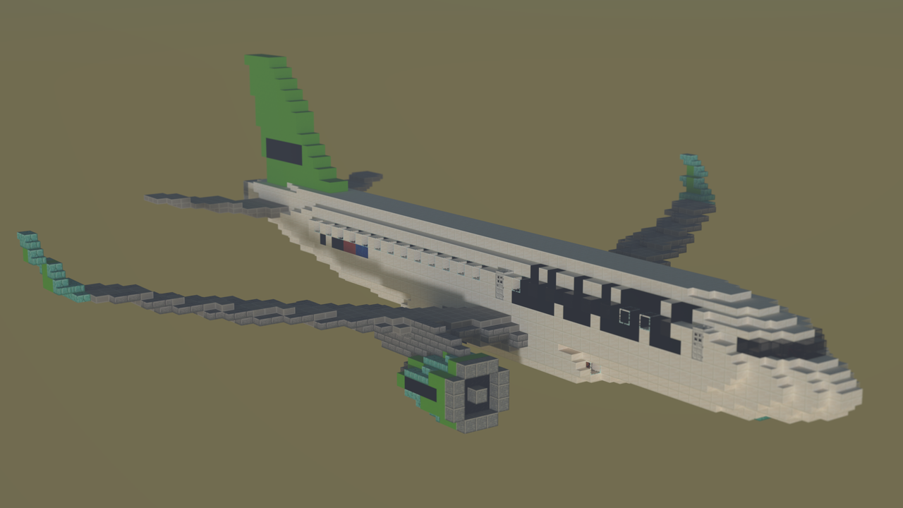 F'n'A Gaming Airbus A220-300 airBaltic Minecraft Map