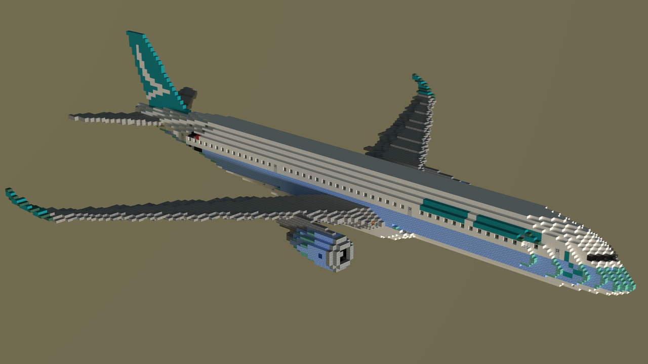F'n'A Gaming Airbus A350-1000 Cathay Pacific Minecraft Map