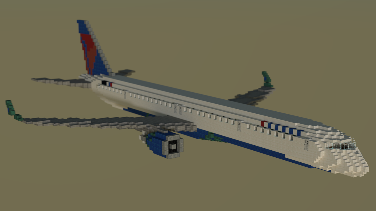 F'n'A Gaming Boeing 757-300 Delta Air Lines Minecraft Map
