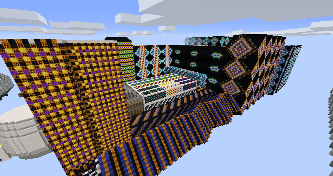 Colorful Minecart Adventure Minecraft Map