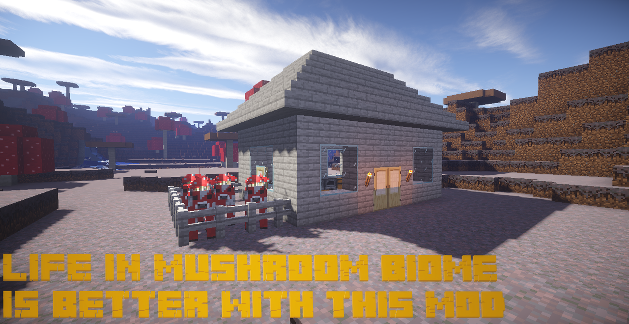 Mushroom + Minecraft Mod