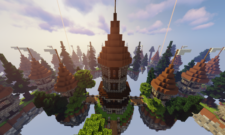 Empyre (medium complex SkyWars map PvP) Minecraft Map