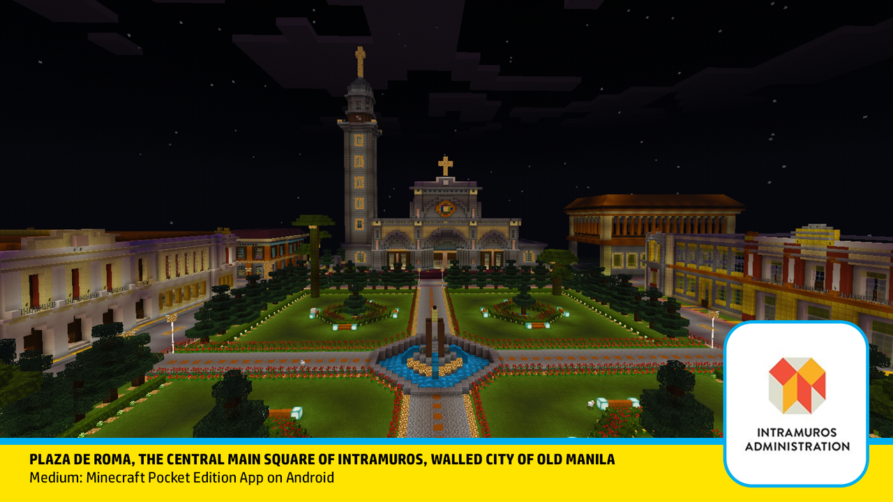 Plaza De Roma, Intramuros, Manila Minecraft Map