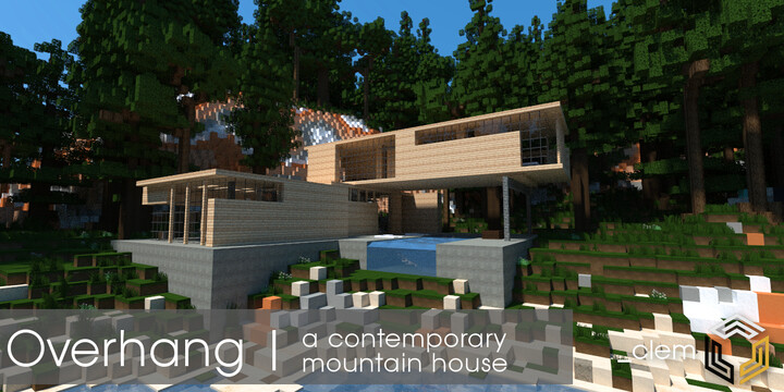 Overhang | A Contemporary Mountain House Minecraft Map