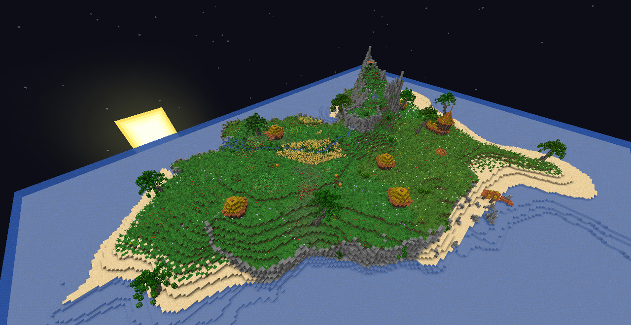 Exotic lost island Minecraft Map