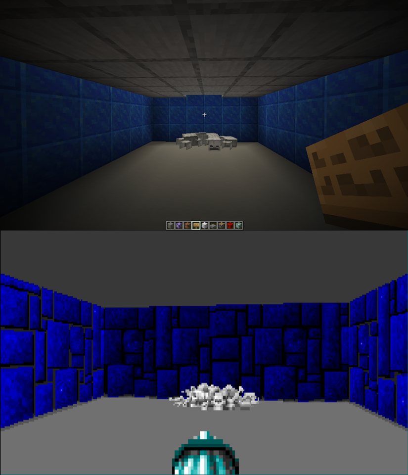 Wolfcraft 3D (Wolfenstein 3D recreation) Minecraft Map