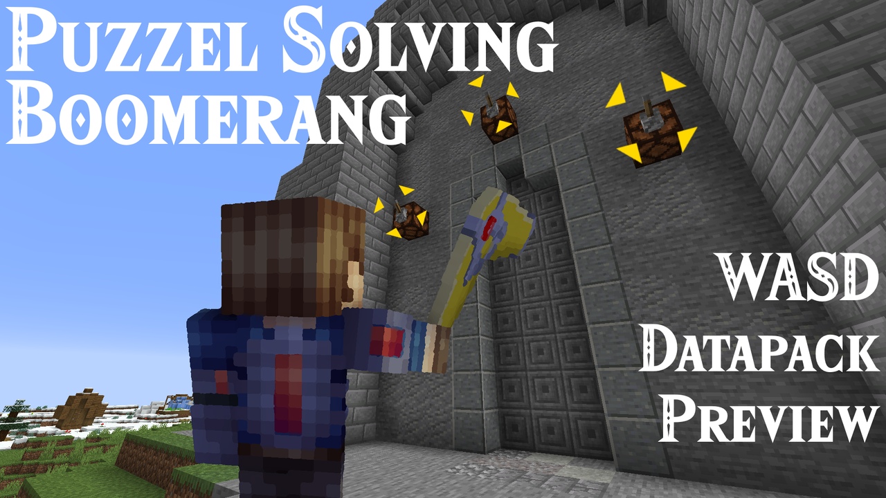 WASD Zelda Boomerang [Datapack] 1.16.1 Minecraft Data Pack