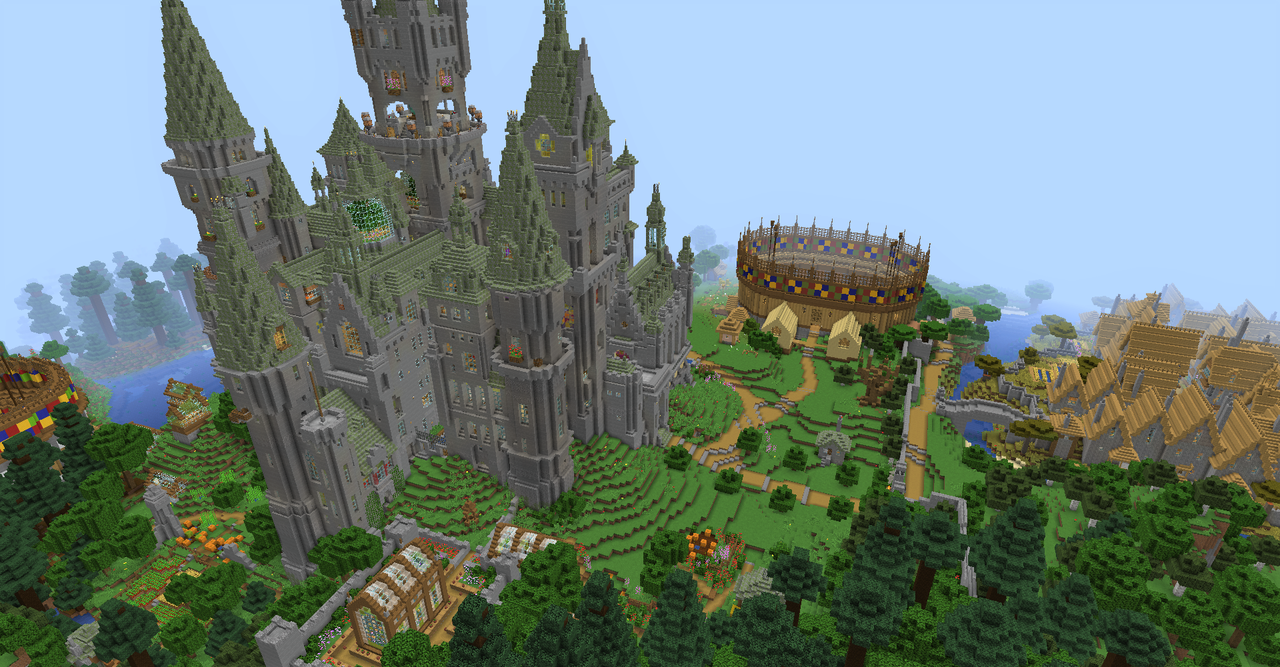 Hogwarts Castle (Book version, full interiors) Minecraft Map