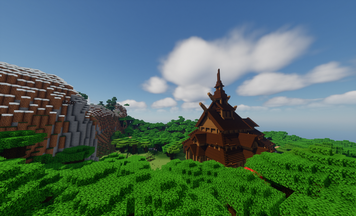 Borgund Stave Church Minecraft Map