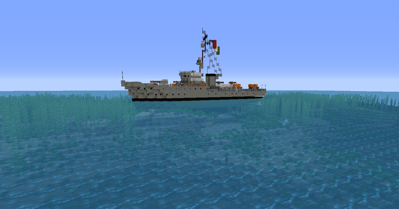 Gabbiano class corvette Minecraft Map