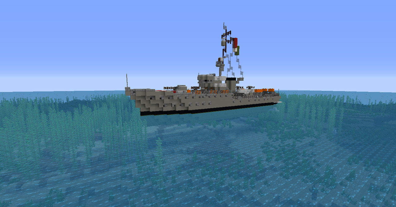 Gabbiano class corvette Minecraft Map