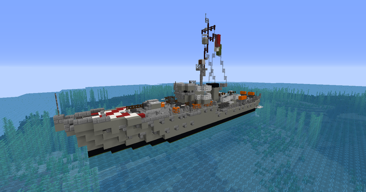 Gabbiano class corvette Minecraft Map