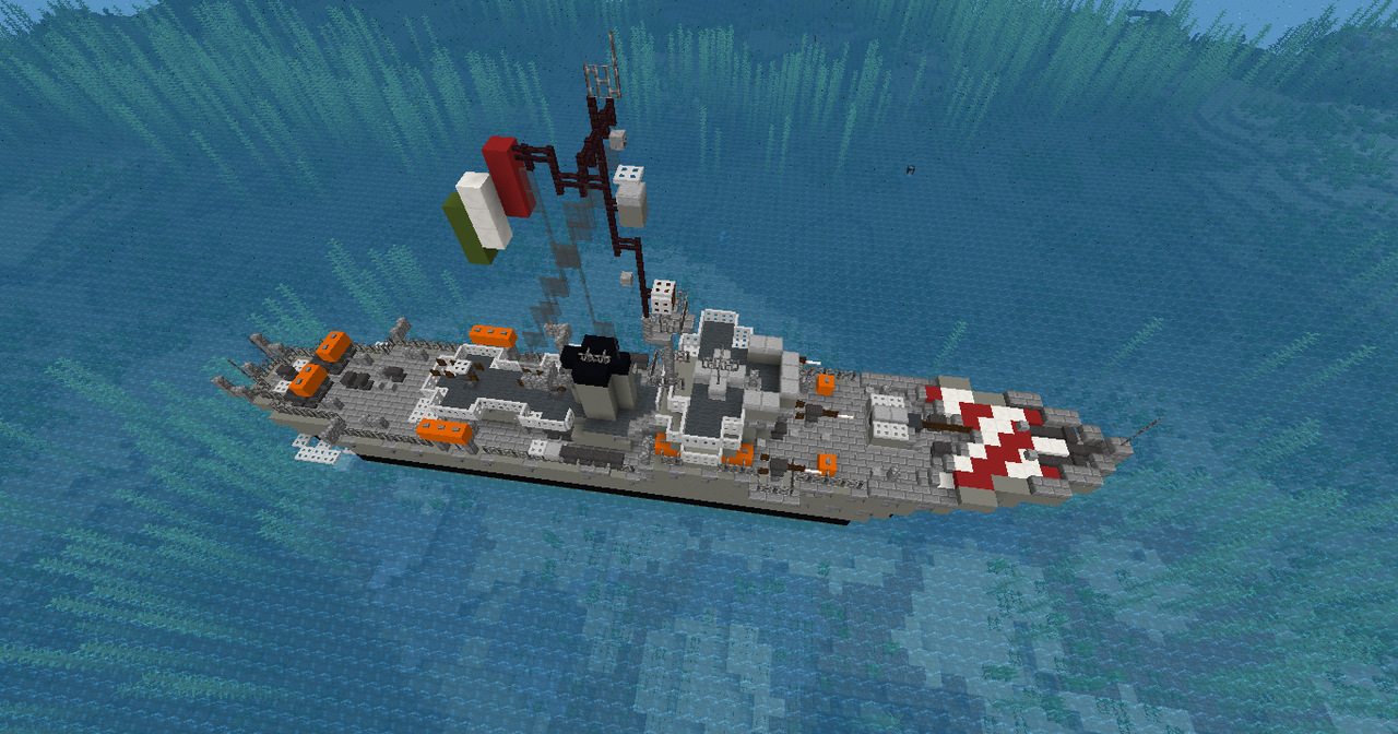 Gabbiano class corvette Minecraft Map