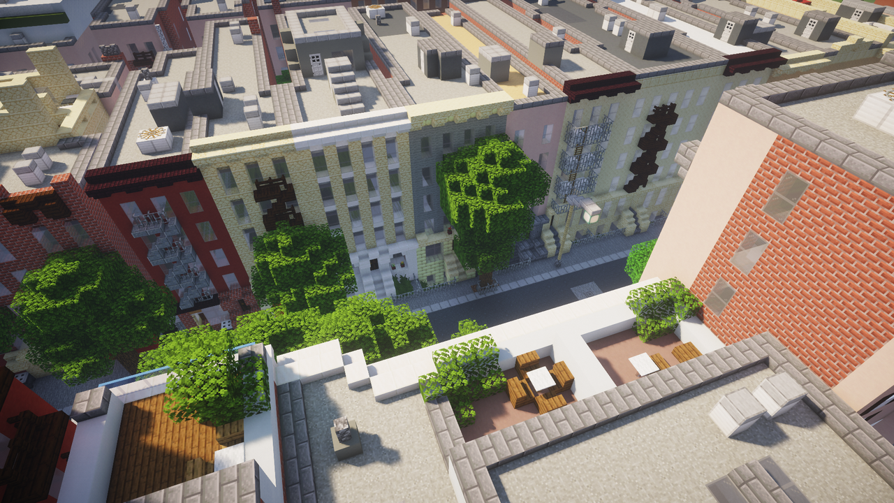 West 80th Street - NYC Recreated (1:1 scale) Minecraft Map