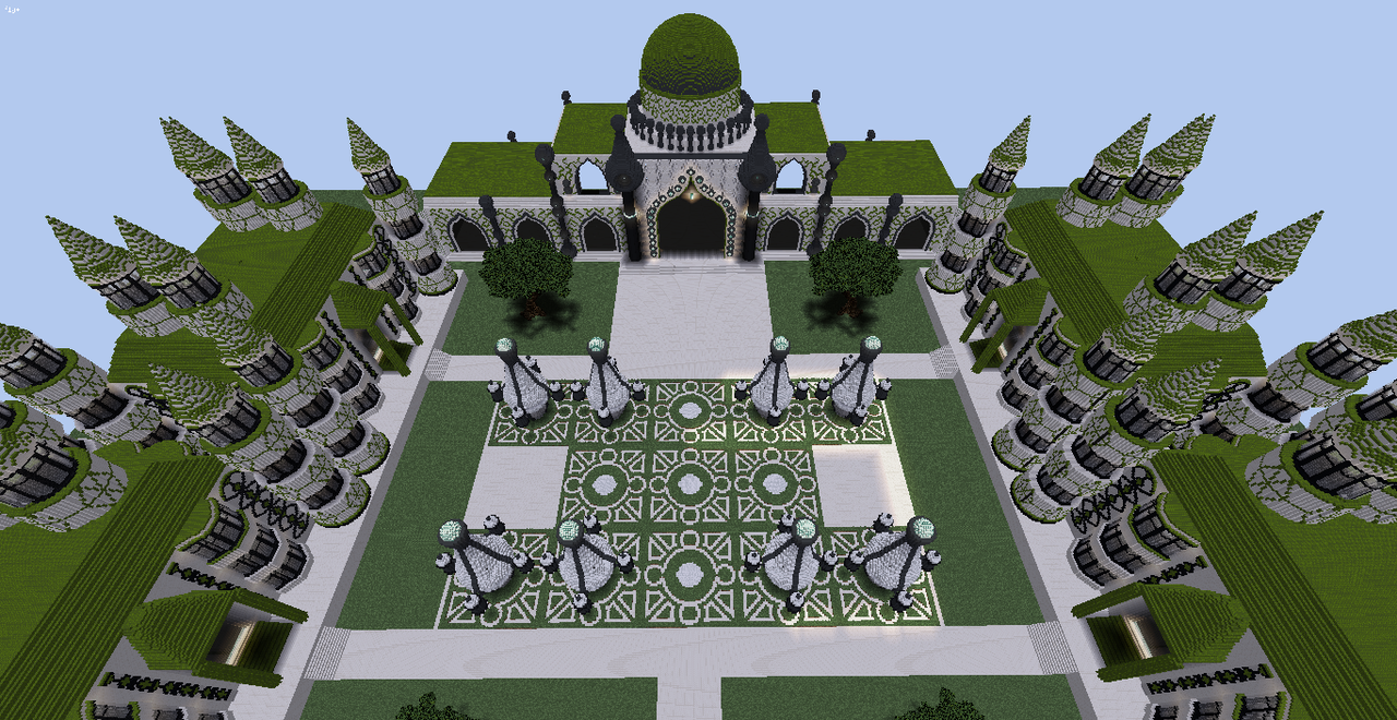 Fantasy Castles and courtyard Minecraft Map