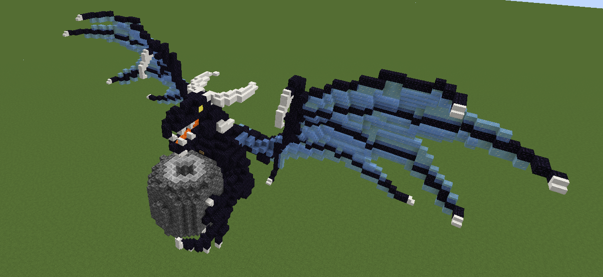 Small Blue floating dragon Minecraft Map