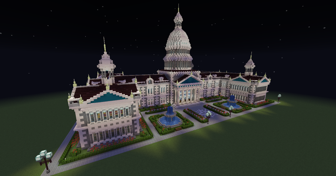 United Biomes State Capitol (With Interior) Minecraft Map