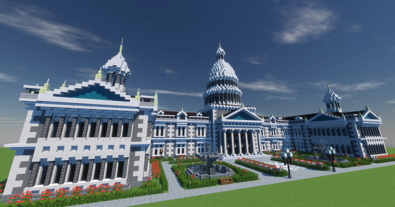 United Biomes State Capitol (With Interior) Minecraft Map