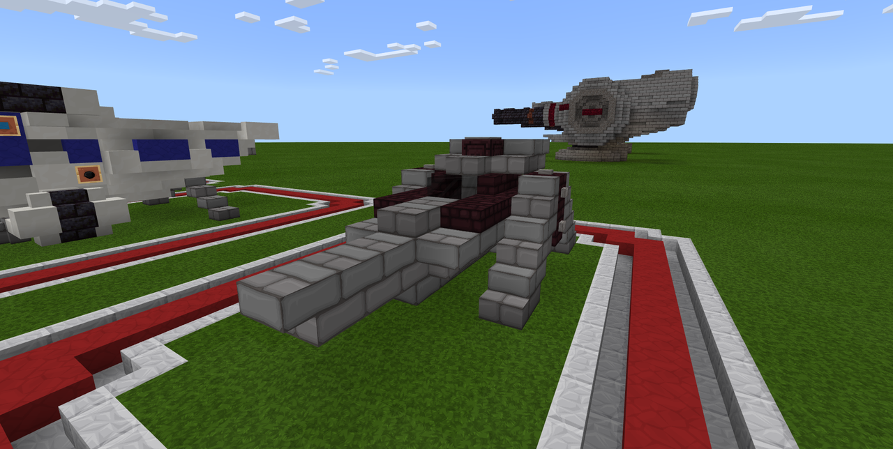 Alpha-3 Nimbus-Class V-wing Starfighter Minecraft Map