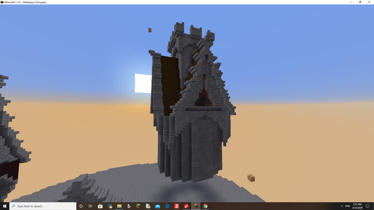 The Dragon Pit - Floating Island Spawn build. The Dragon Pit! Minecraft Map