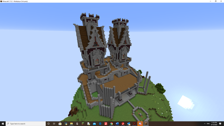 The Dragon Pit - Floating Island Spawn build. The Dragon Pit! Minecraft Map