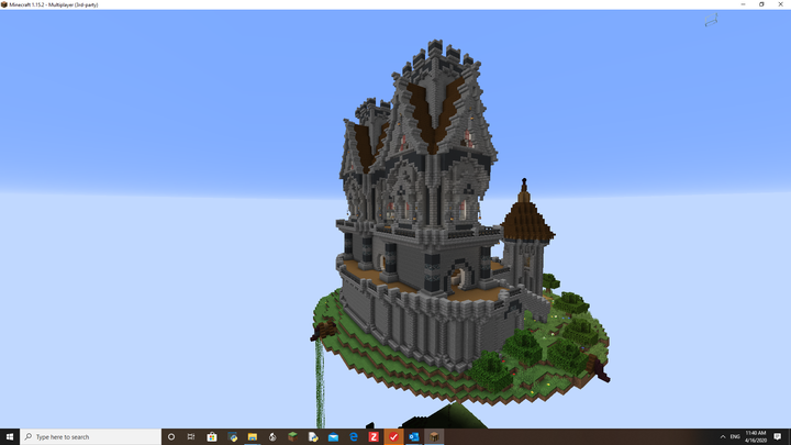 The Dragon Pit - Floating Island Spawn build. The Dragon Pit! Minecraft Map