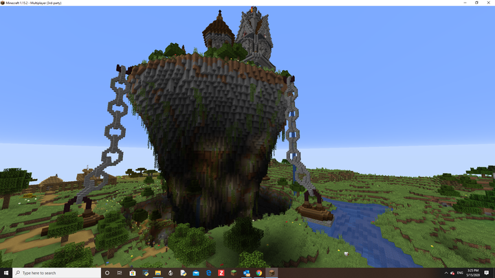 The Dragon Pit - Floating Island Spawn build. The Dragon Pit! Minecraft Map