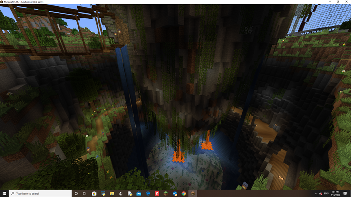 The Dragon Pit - Floating Island Spawn build. The Dragon Pit! Minecraft Map