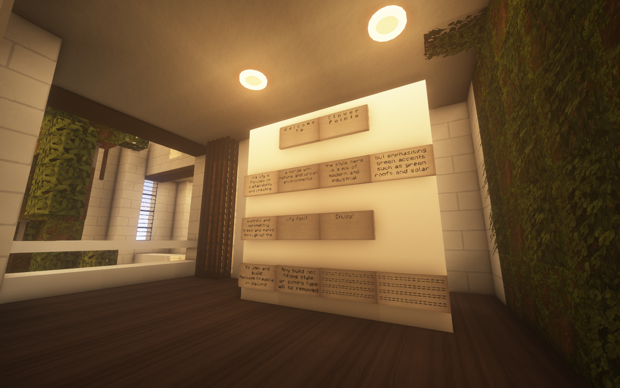 Clover Pointe Welcome Center Minecraft Map