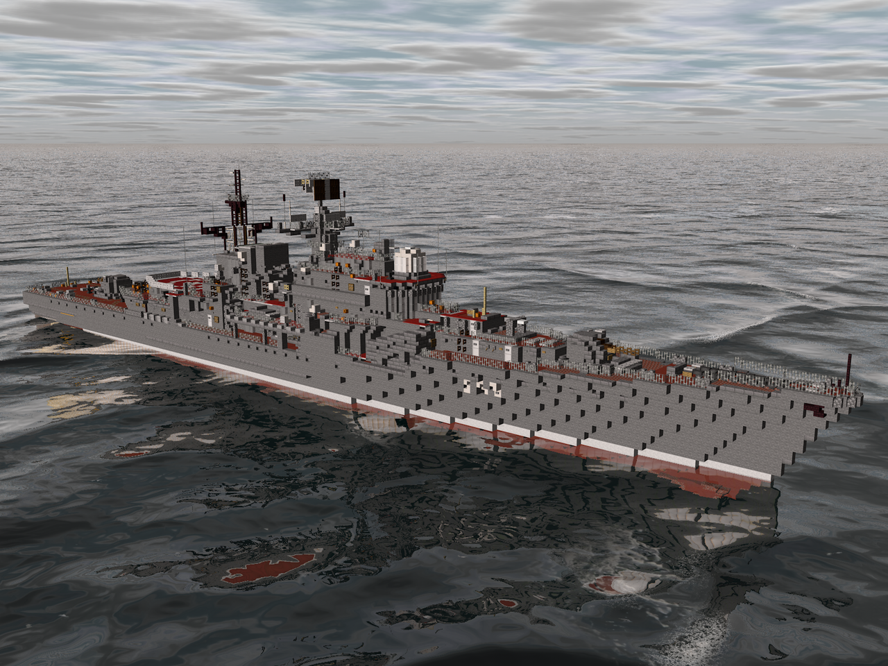 Sovremenny (Project-956 Sarych) Class Guided Missile Destroyer (1:1 ...