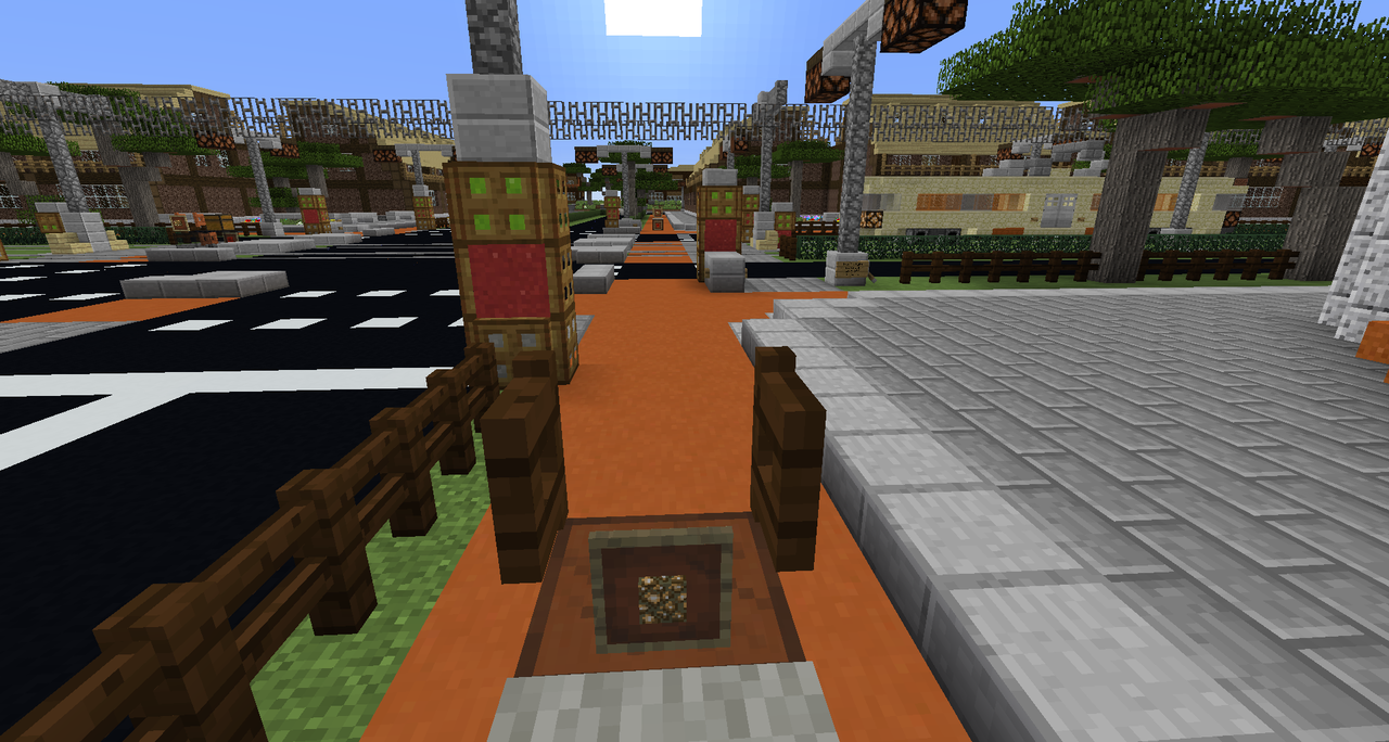 Street intersection - traffic lights Minecraft Map