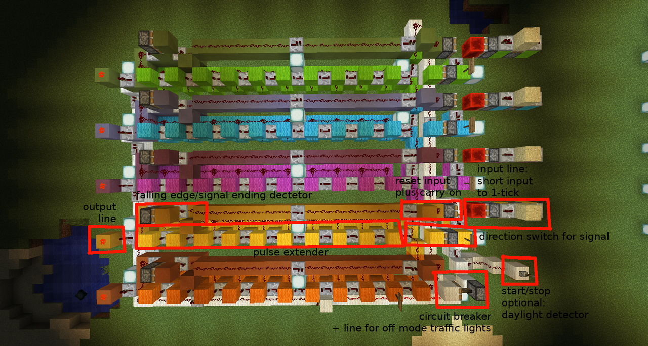Street intersection - traffic lights Minecraft Map