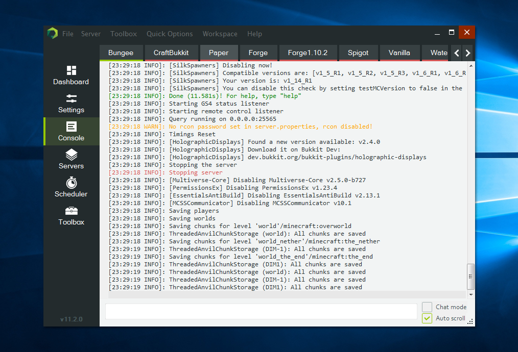 MC Server Soft // Server Manager for Windows Minecraft Mod