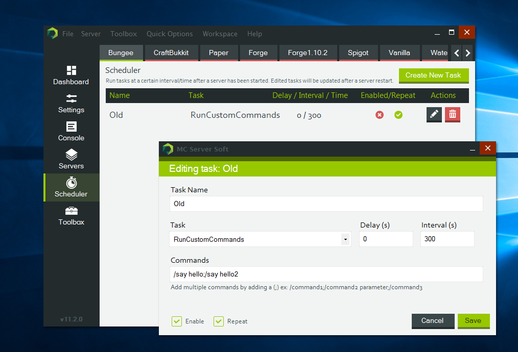 MC Server Soft // Server Manager for Windows Minecraft Mod