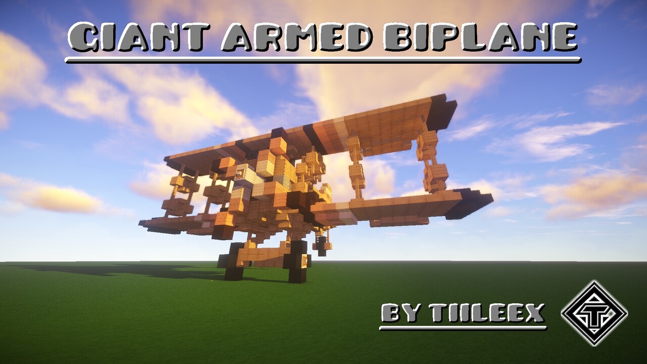 (1.12.2) The Giant Armed Biplane Minecraft Map