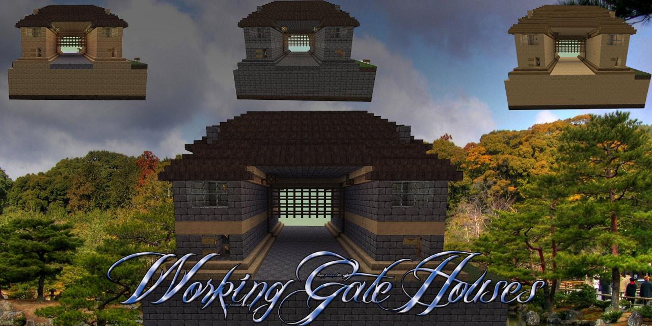 Working Modern Style GateHouses Minecraft Map