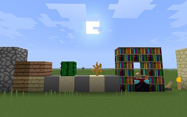 smooth default, 3D BLOCKS!!! Minecraft Texture Pack