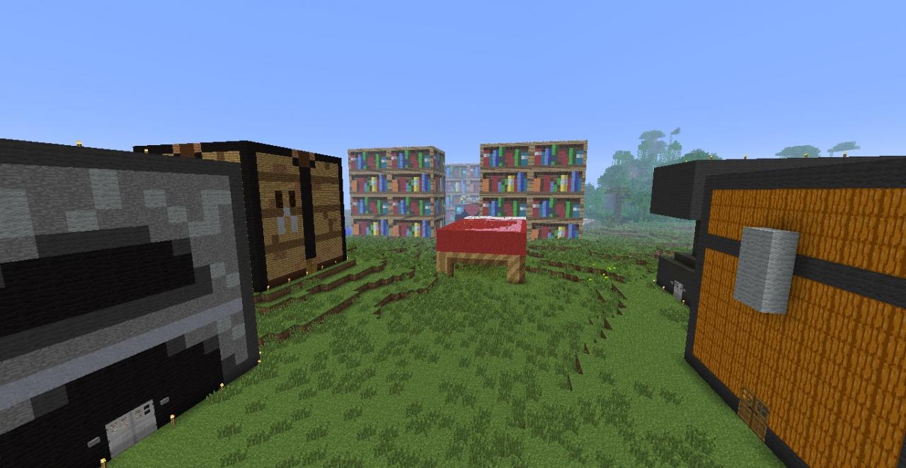 Huge Livable Blocks [Tool World] Minecraft Map