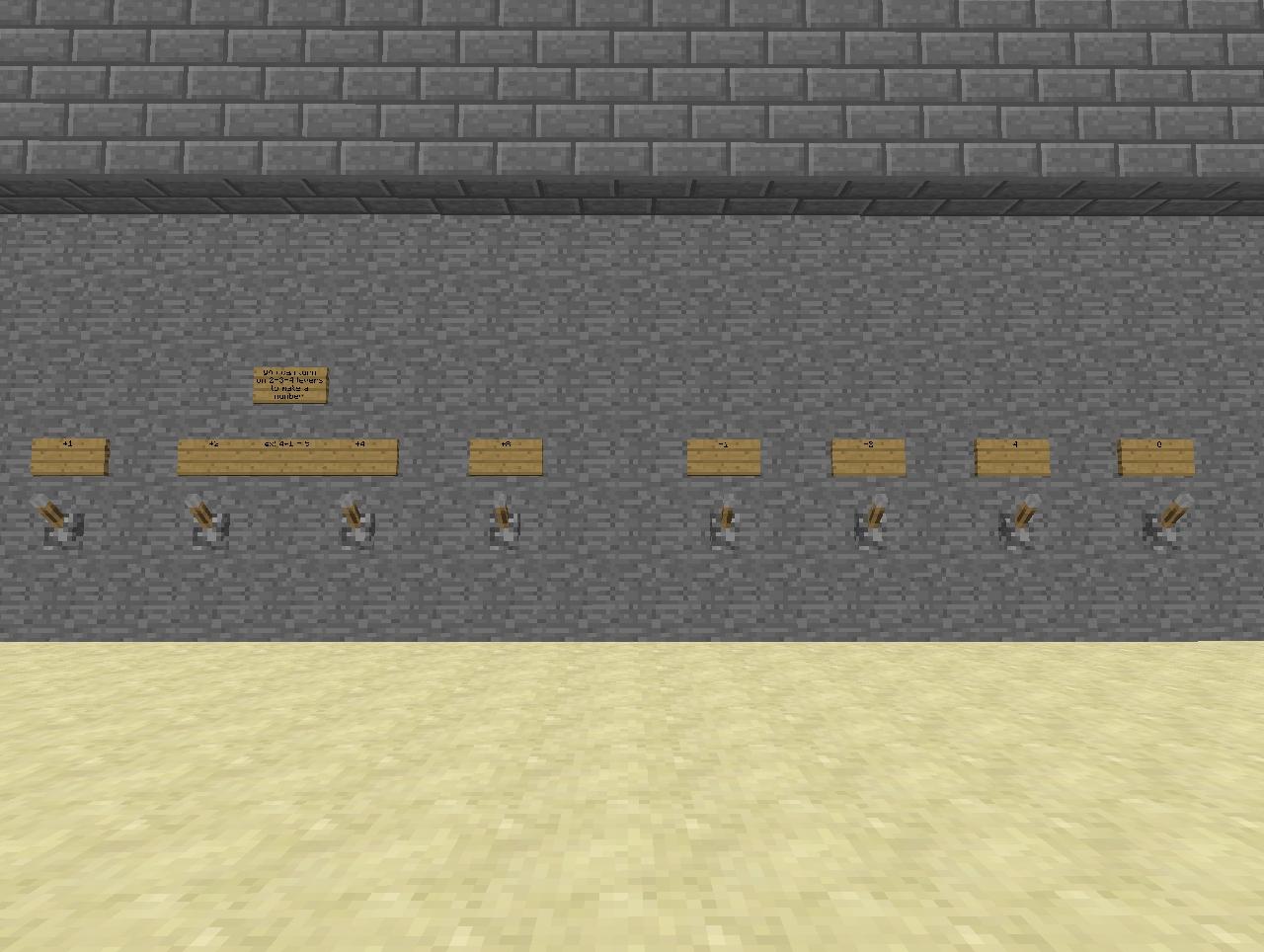 4-bit Calculator! Minecraft Map