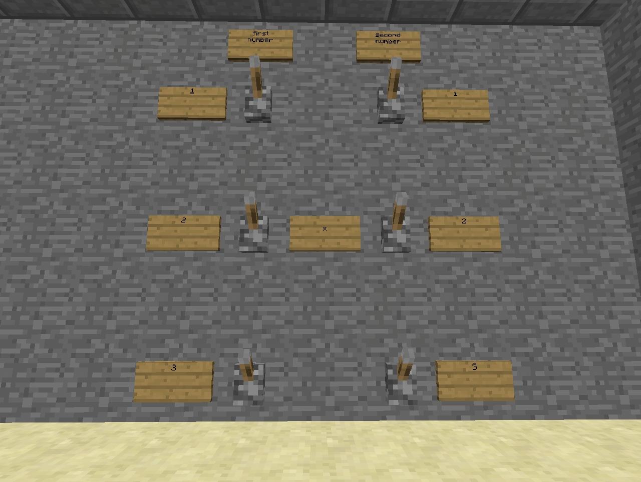 4-bit Calculator! Minecraft Map