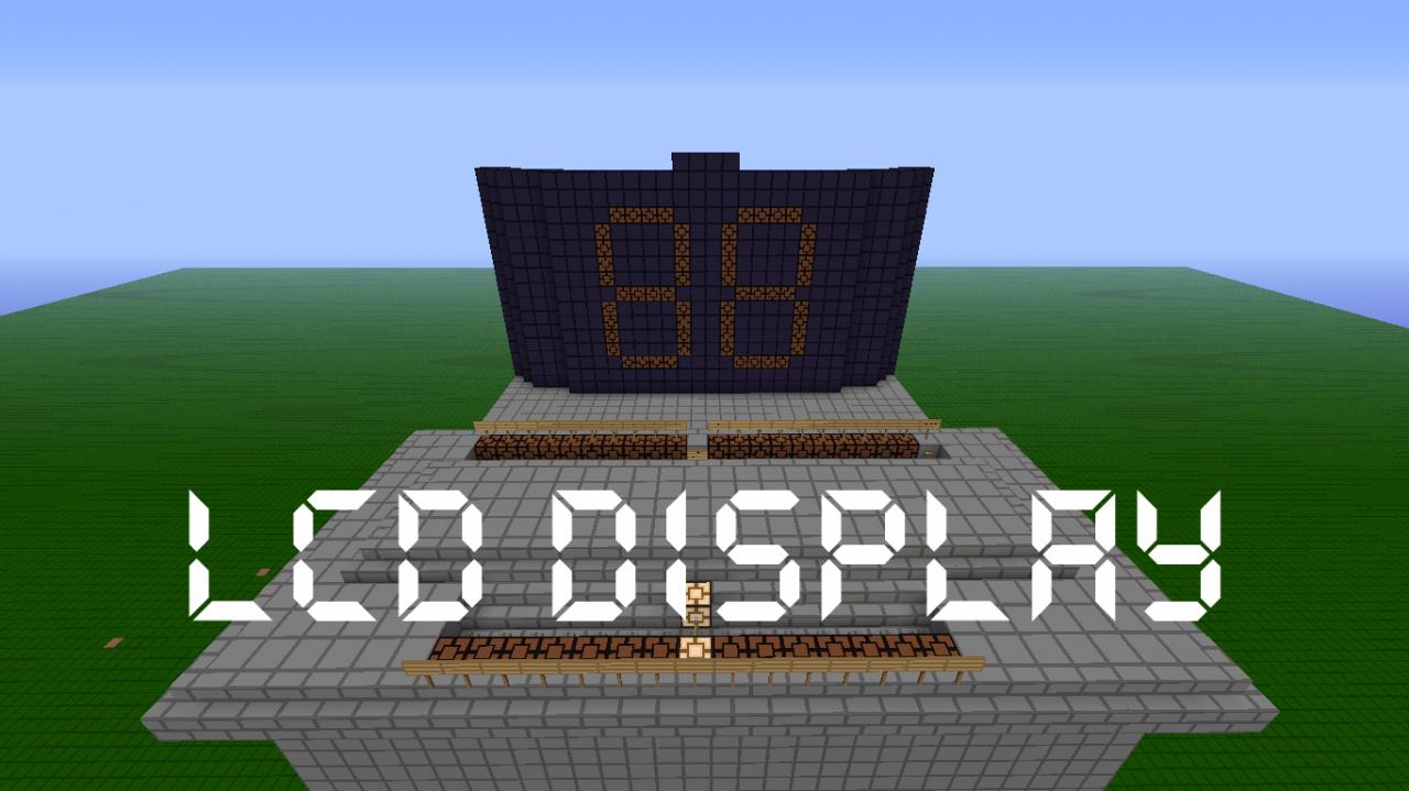 LCD Display Minecraft Map