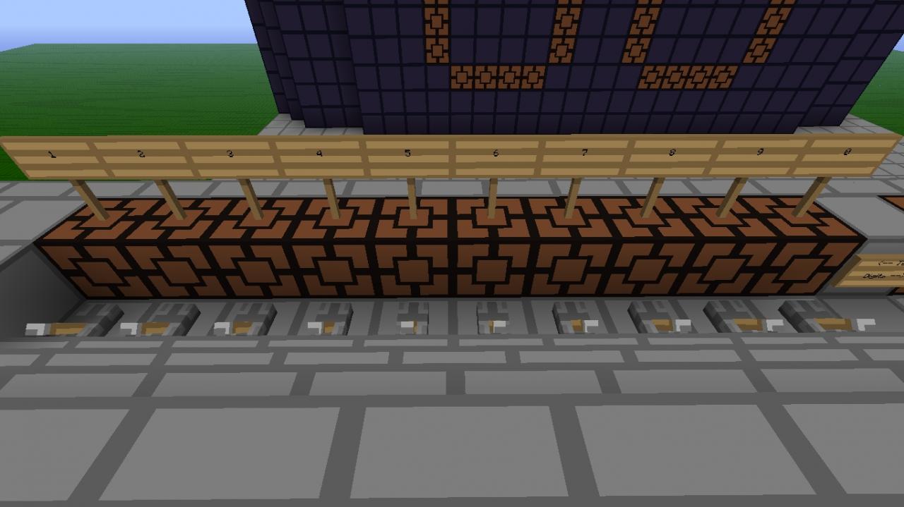 LCD Display Minecraft Map